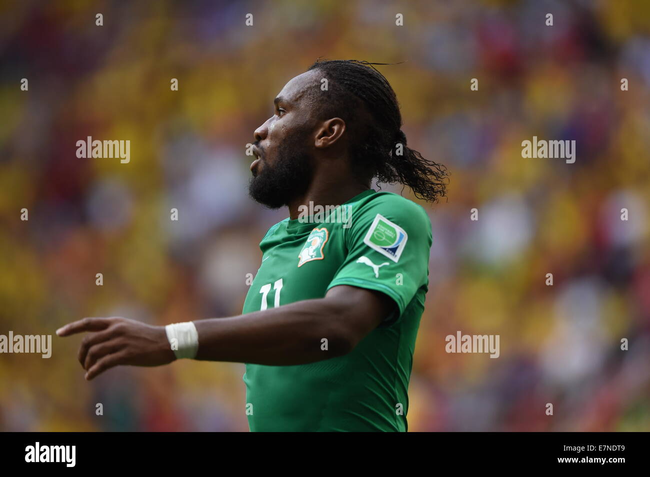 Didier Drogba. Colombia v Ivory Coast. Group match. FIFA World Cup 2014 ...