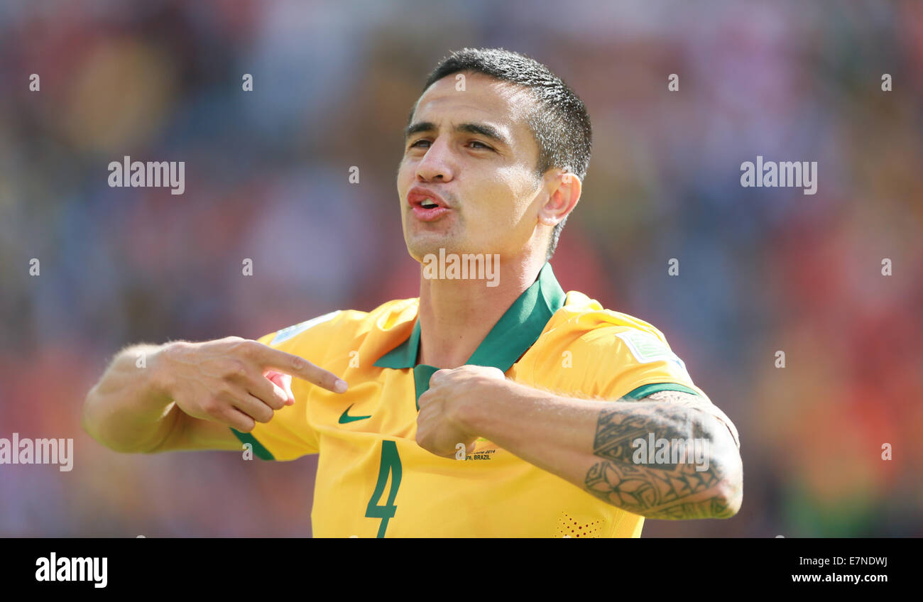 Tim Cahill. Australia v Holland, group match. FIFA World Cup 2014 ...