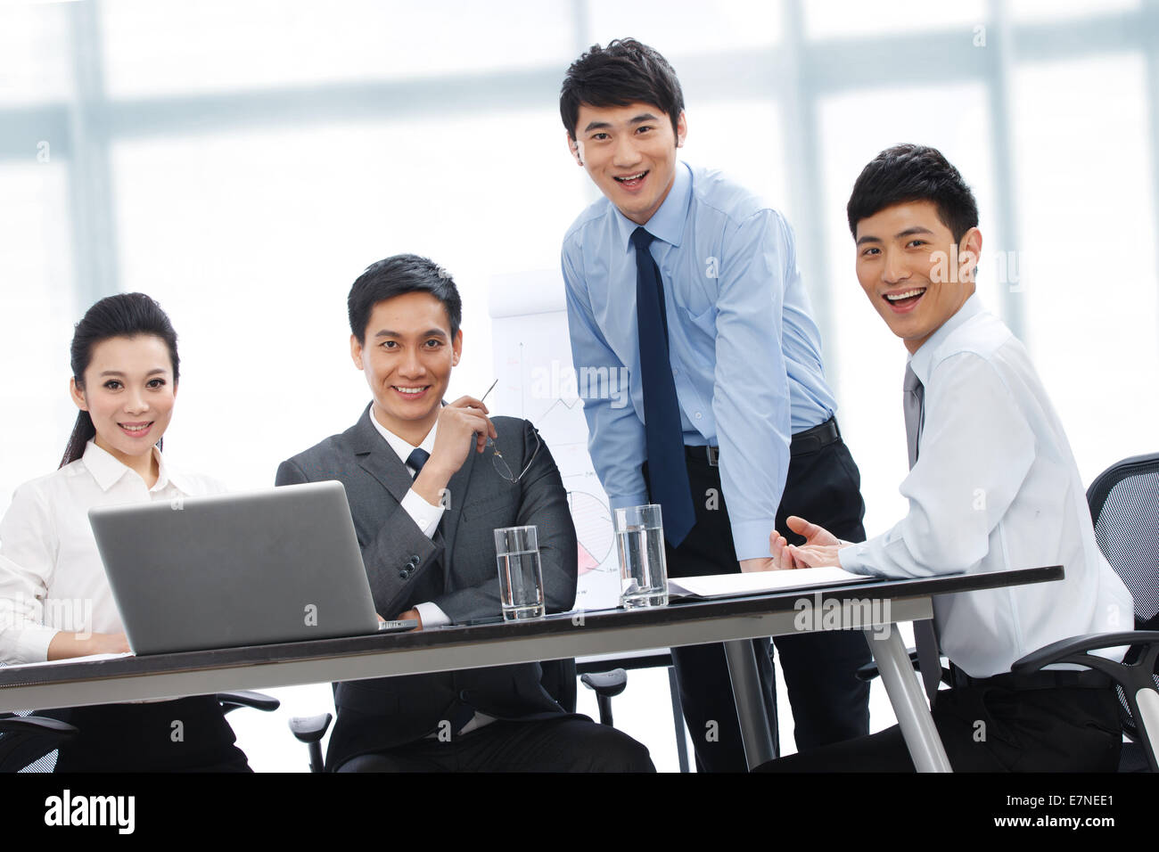 Portrait of business people Stock Photo - Alamy