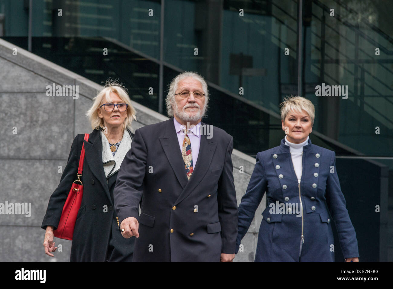Radio DJ Dave Lee Travis arrives at Southwark Crown Court in London ...