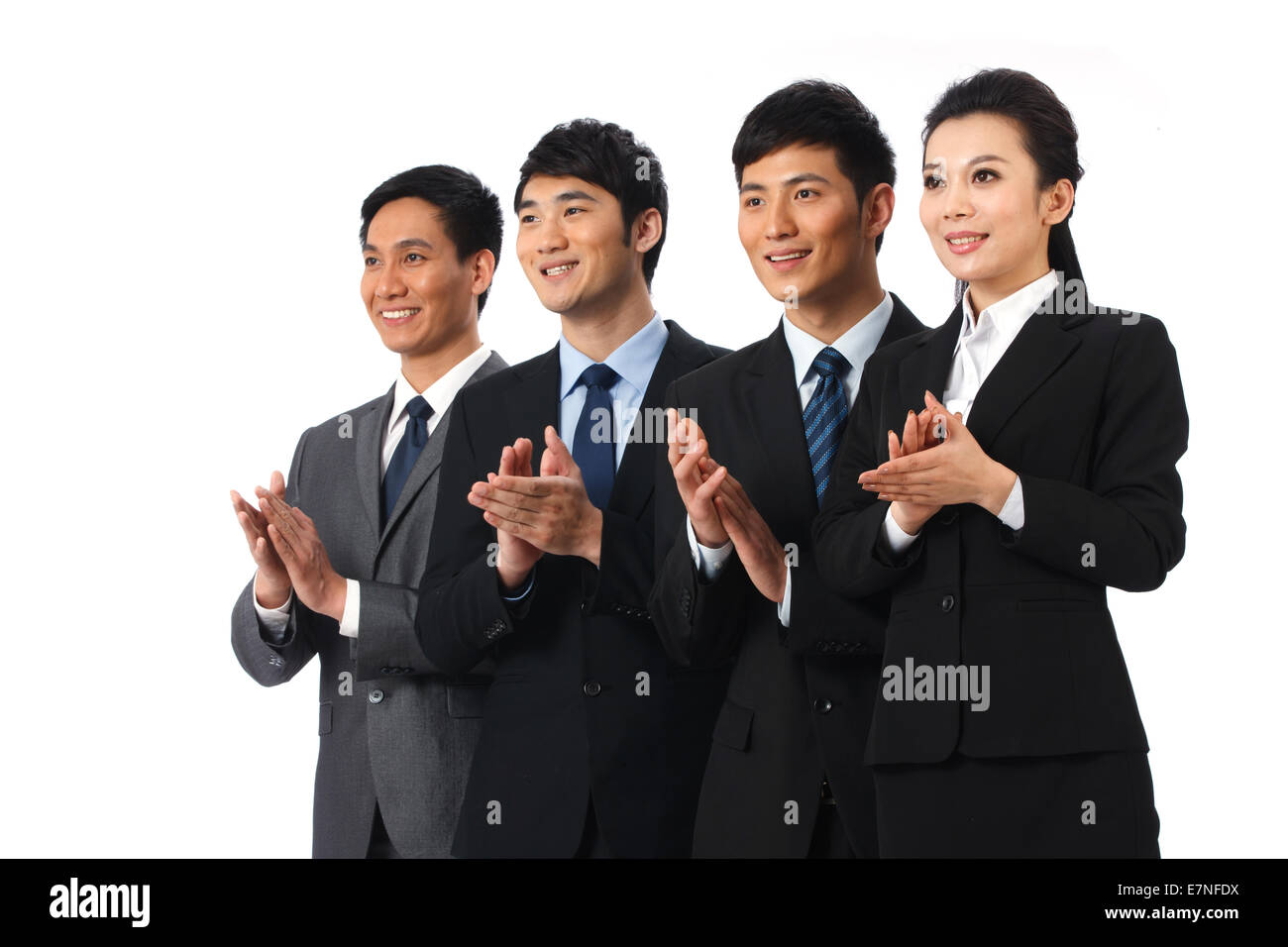 Business people applauding Stock Photo - Alamy