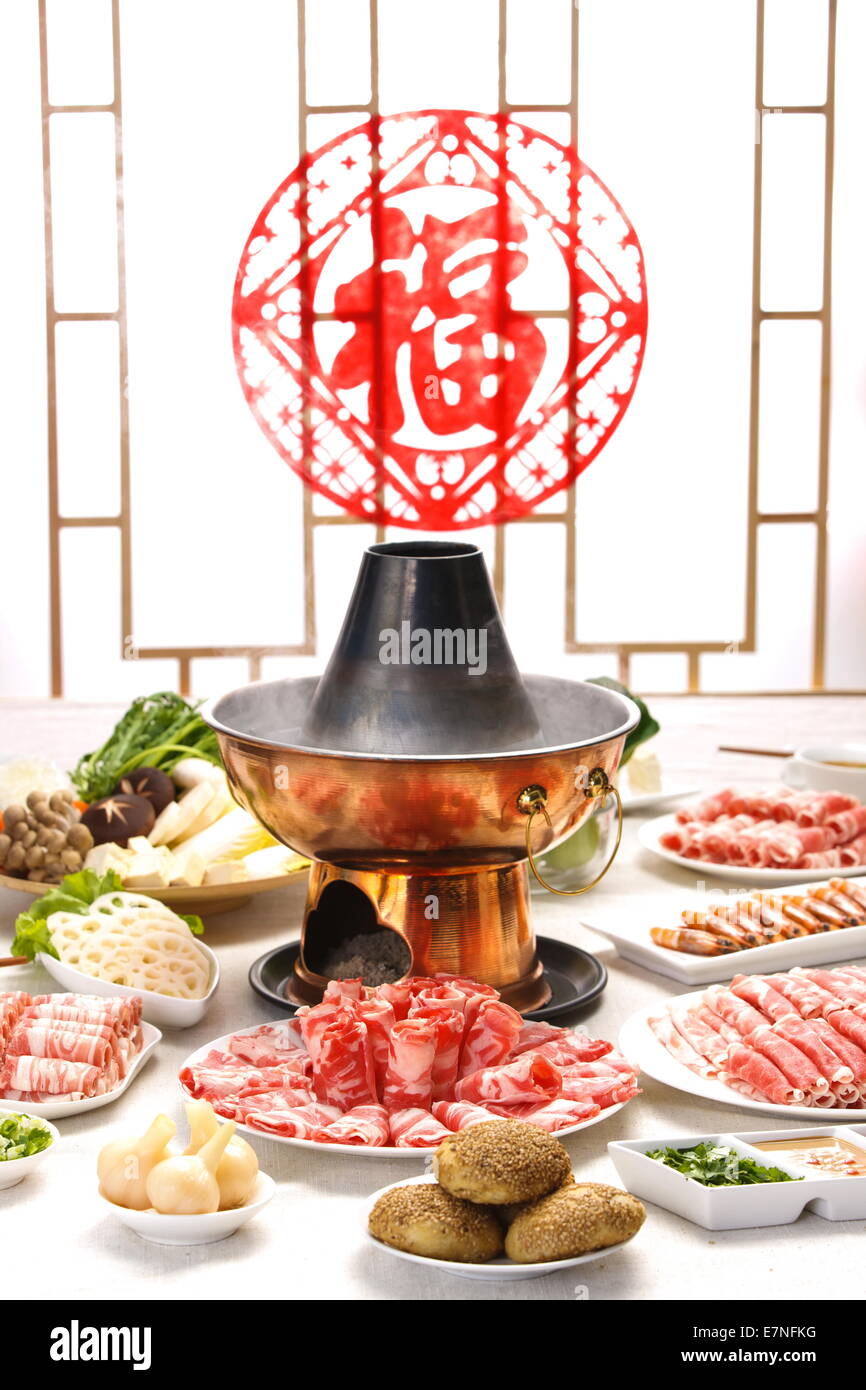 Old chinese family eating traditional hi-res stock photography and ...