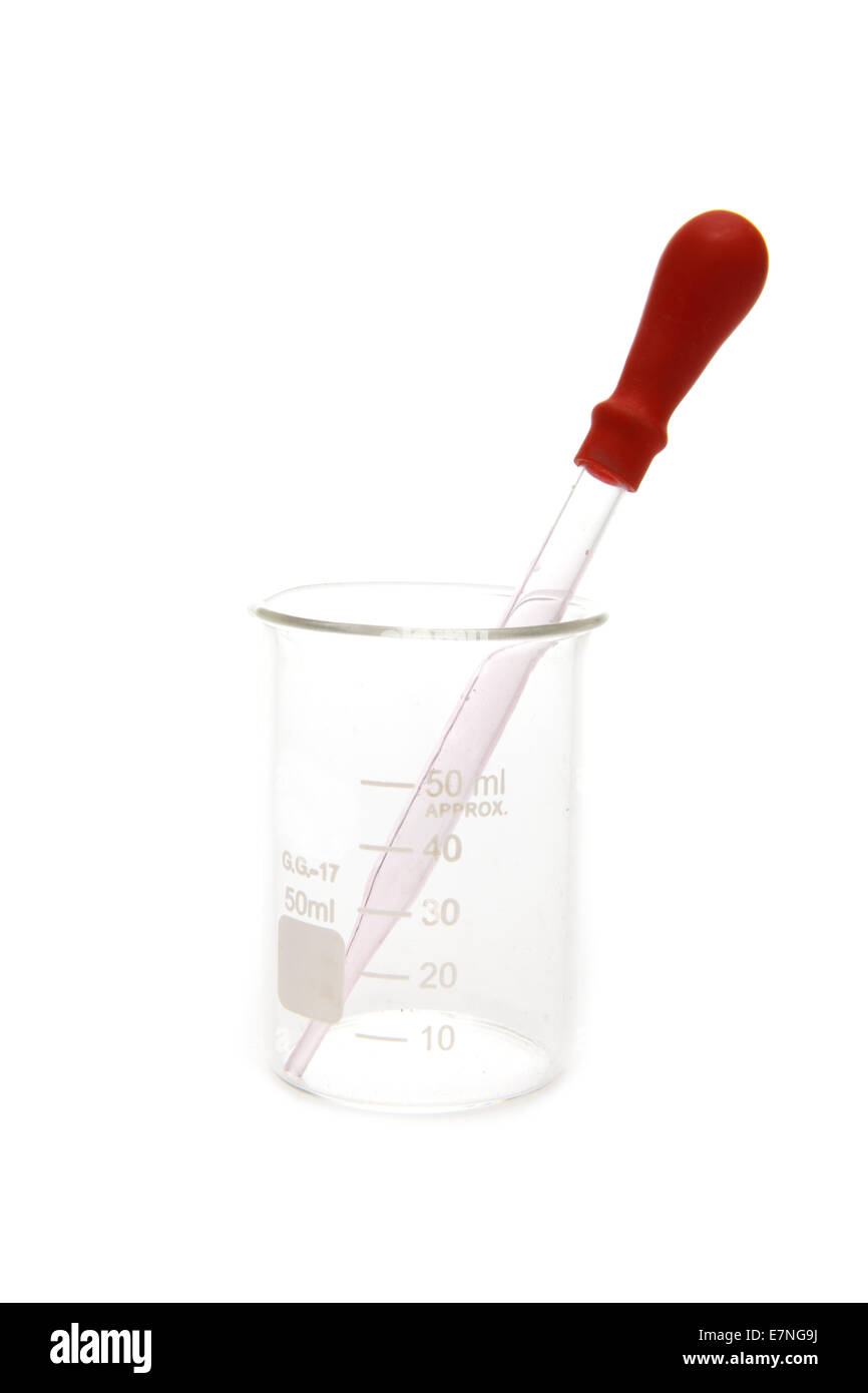 Close-up of beaker Stock Photo - Alamy