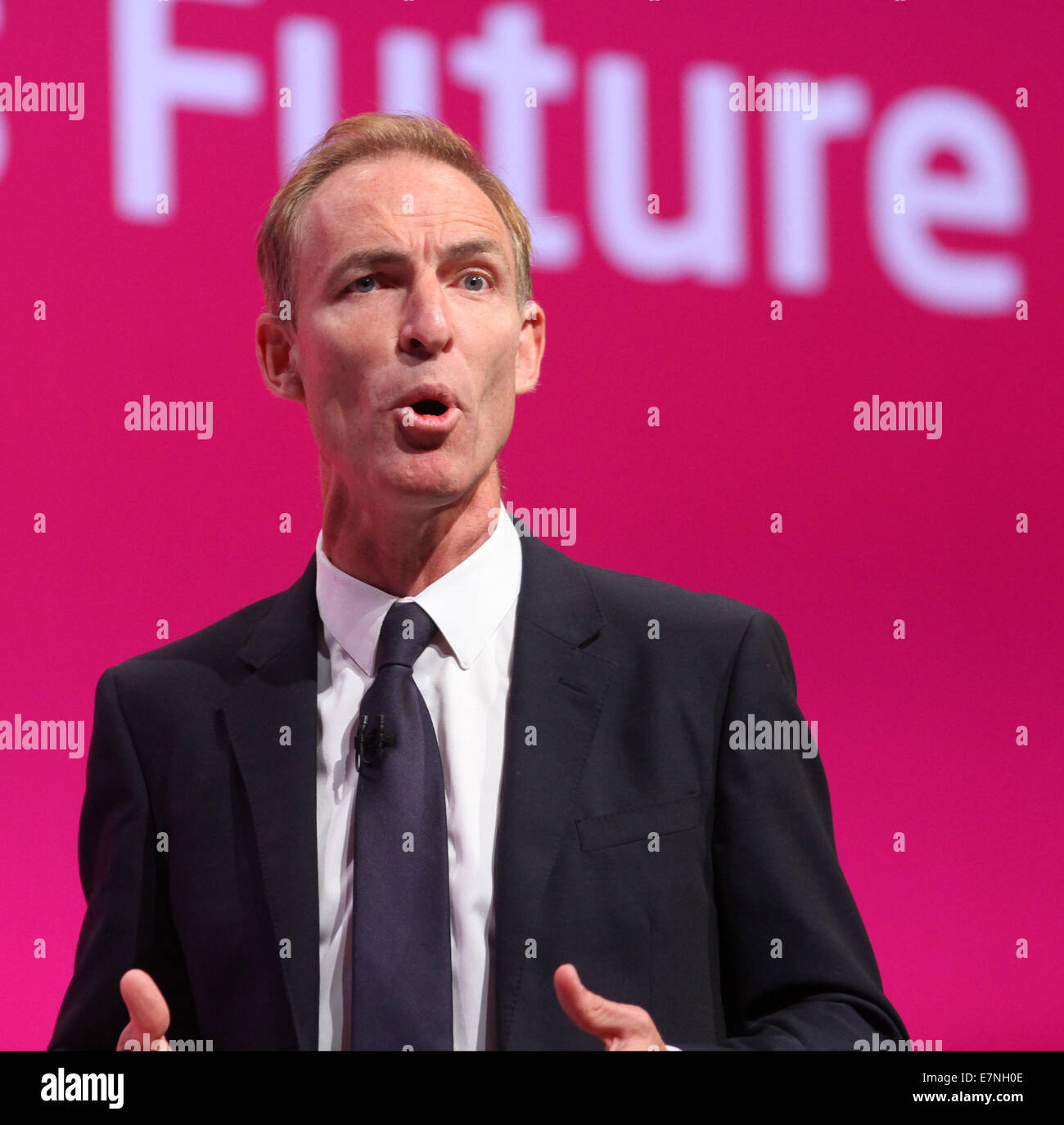 Shadow international development secretary jim murphy at manchester ...