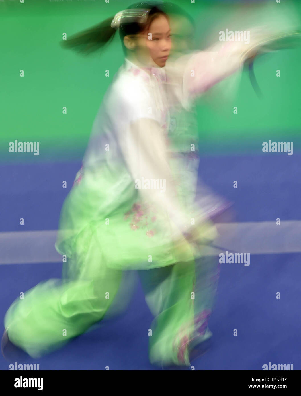 Incheon, South Korea. 22nd Sep, 2014. Chen Yi Ying of Chinese Taipei performs during the ...