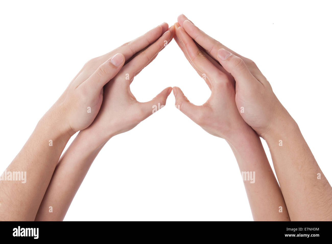 Hands making heart shape Stock Photo - Alamy