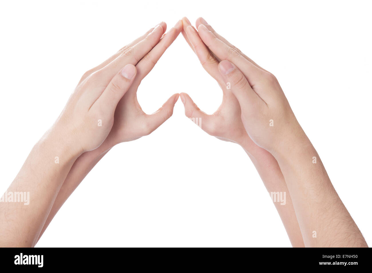 Hands making heart shape Stock Photo - Alamy