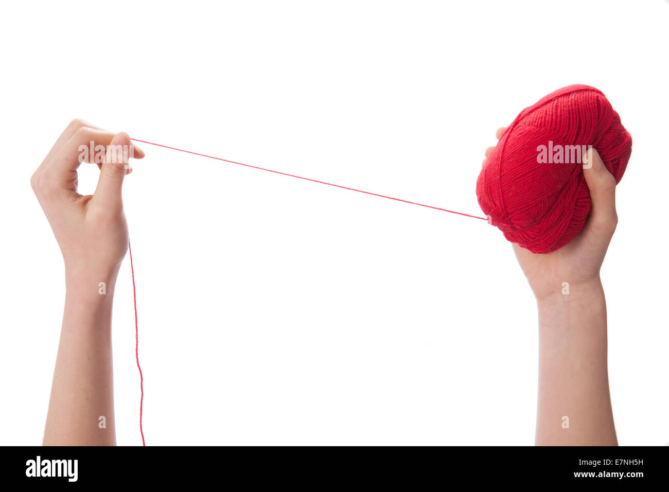 Ball of string woman Cut Out Stock Images & Pictures - Alamy