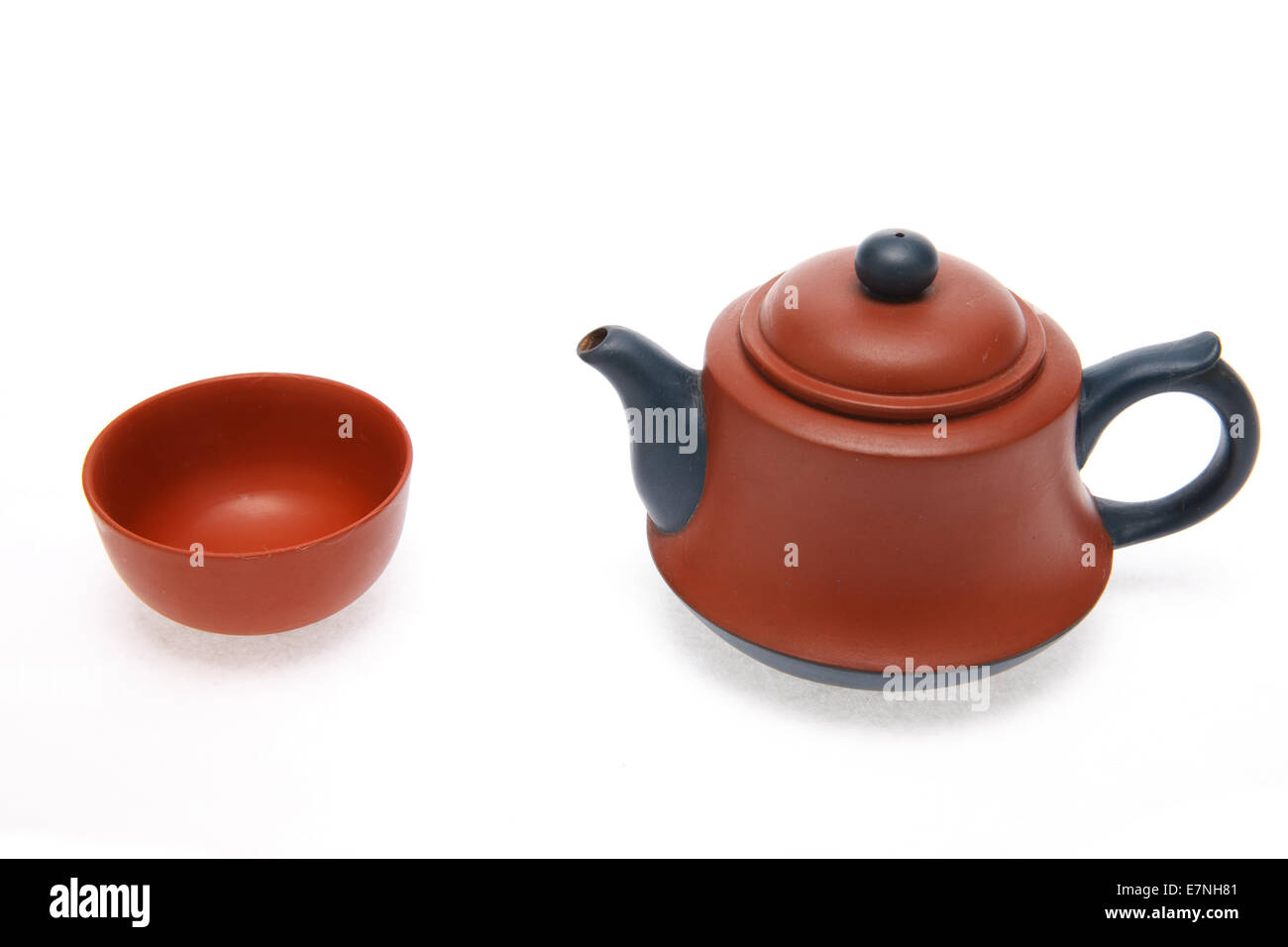 Tea cups and tea pot Stock Photo - Alamy