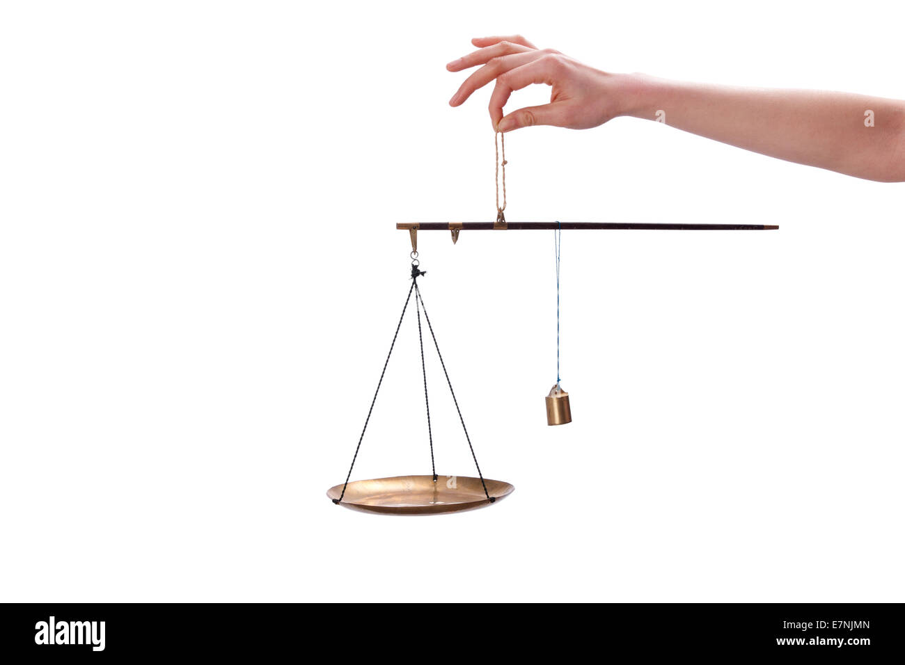 Hand holding raised sign Cut Out Stock Images & Pictures - Alamy