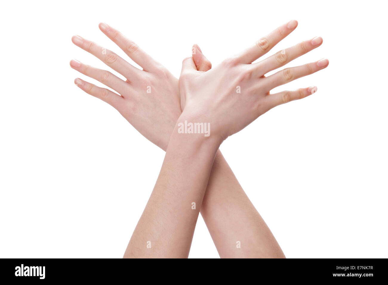 Close-up of hands Stock Photo - Alamy
