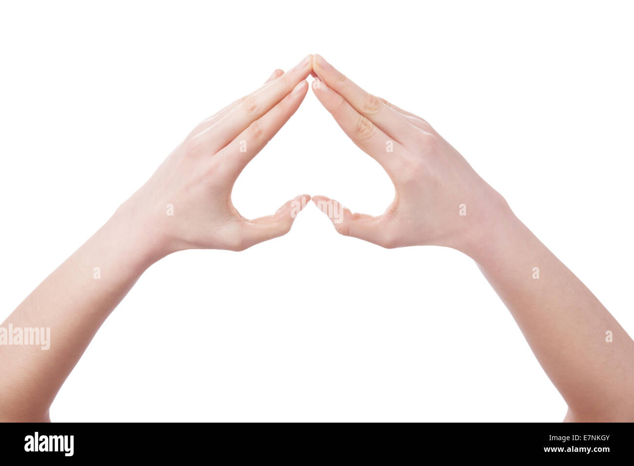 Hands making heart shape Stock Photo - Alamy