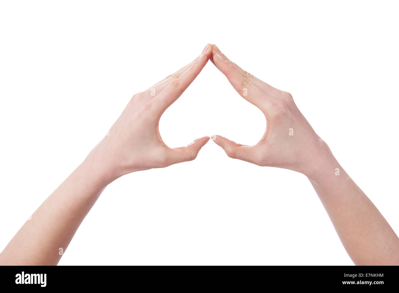 Hands making heart shape Stock Photo - Alamy