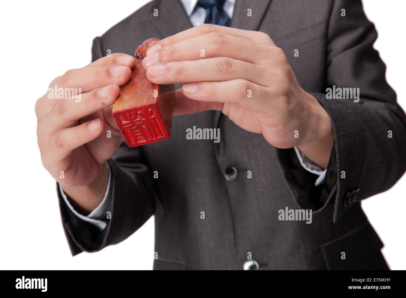 Man holding signet Stock Photo - Alamy
