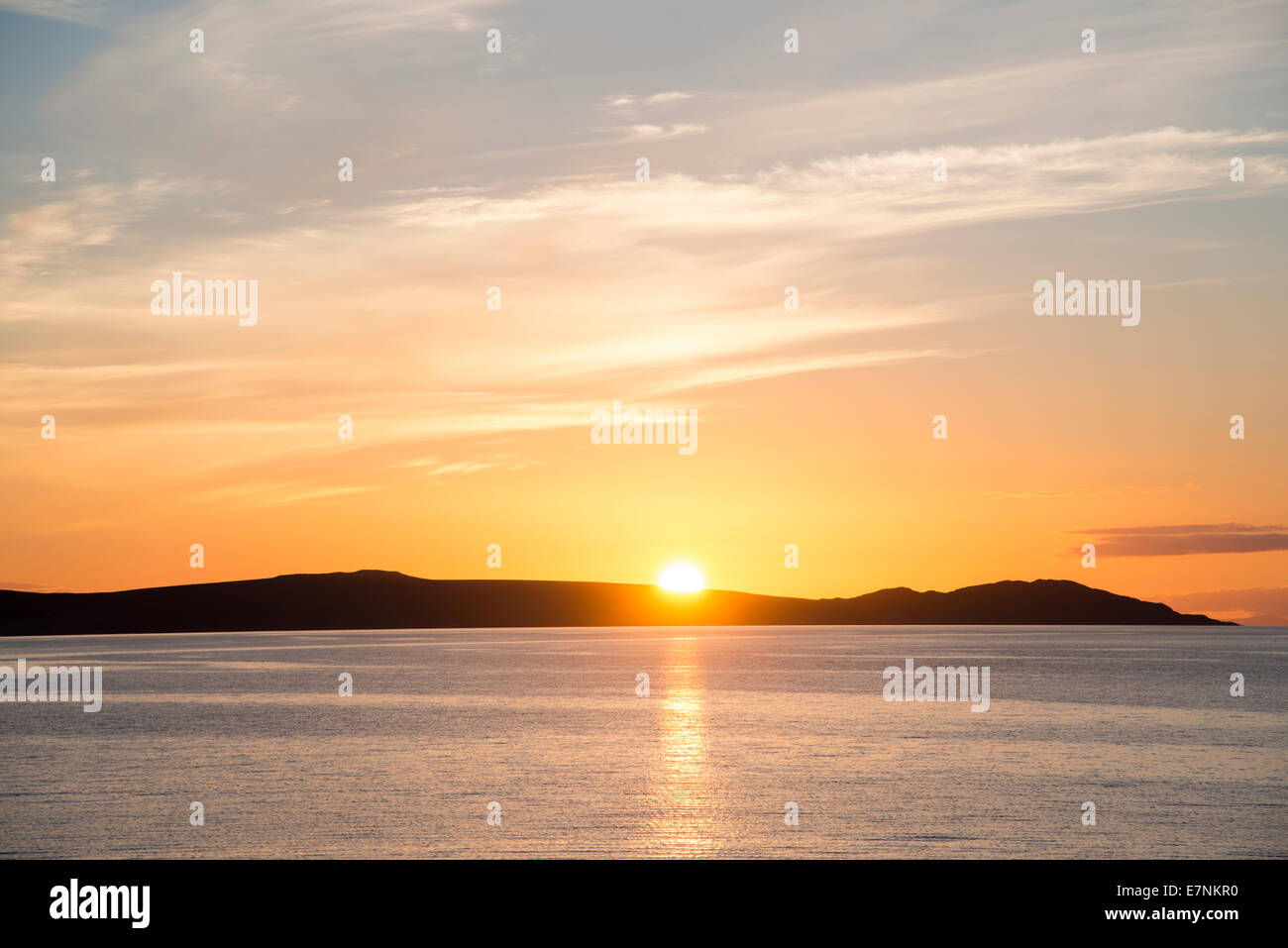 September Sunset at Ardmair, Scottish Highlands Stock Photo - Alamy