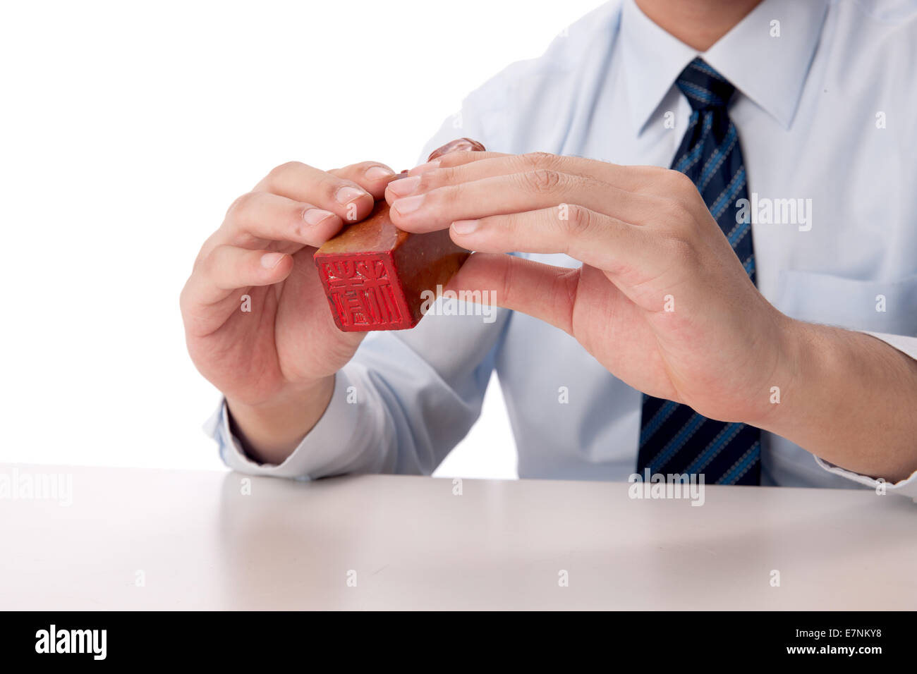Man holding signet Stock Photo - Alamy