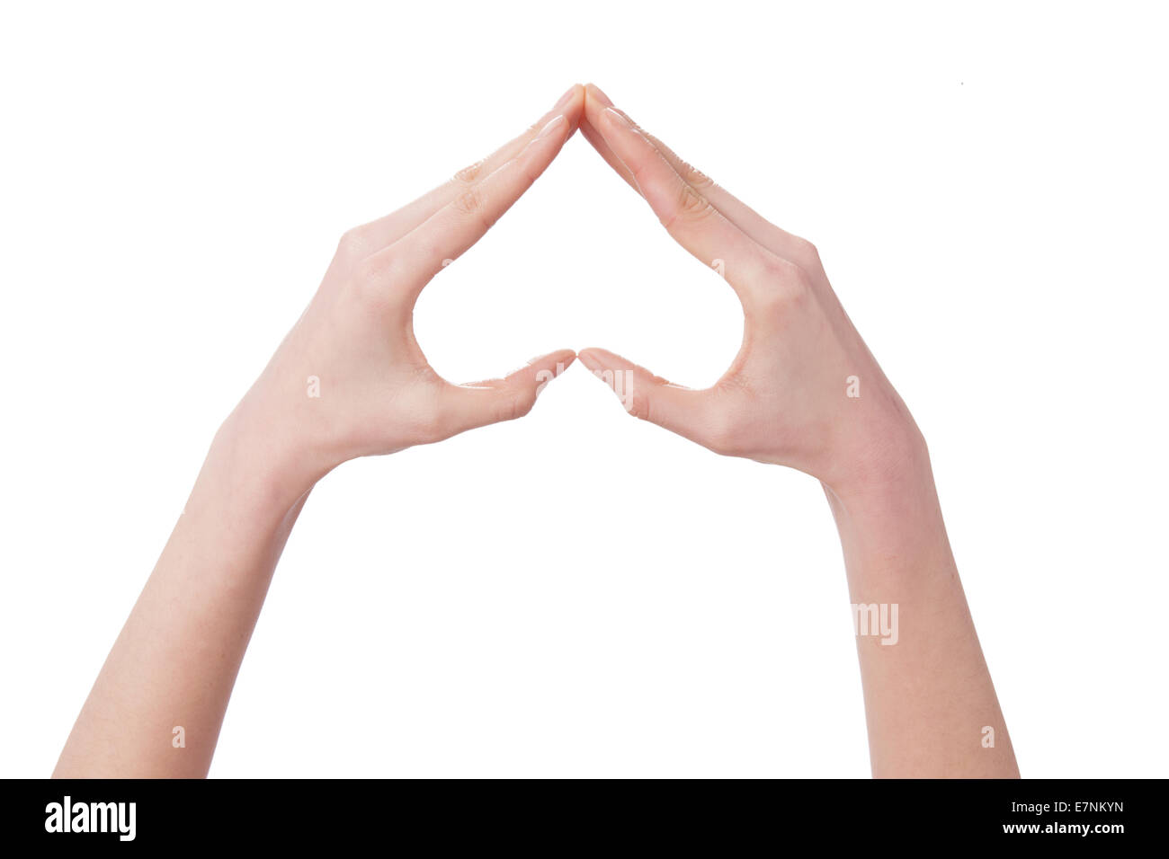 Women heart hands Cut Out Stock Images & Pictures - Alamy