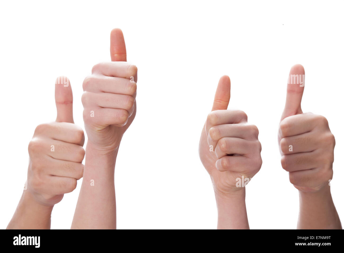 Women holding thumbs up symbol hi-res stock photography and images - Alamy