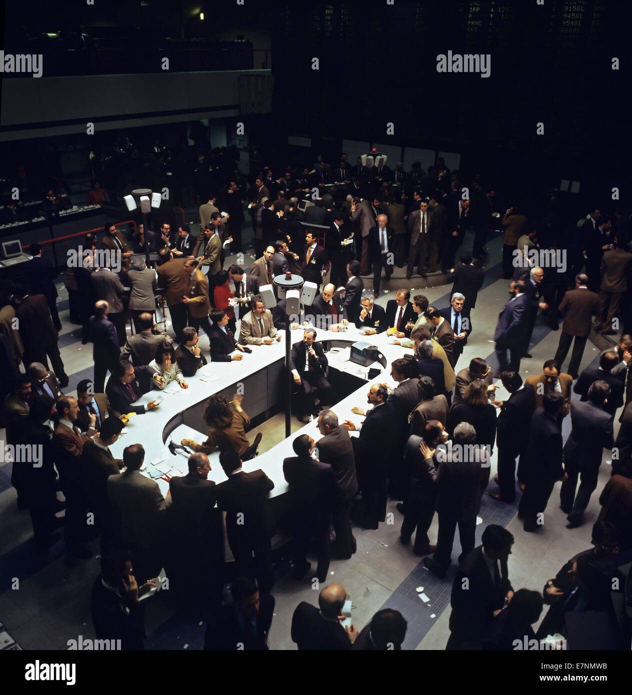 Trading floor Stock Exchange Milan Lombardy Italy Europe Stock Photo ...