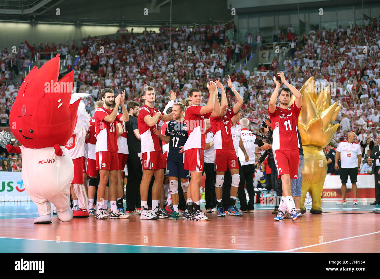 Lodz, Poland. 18th Sep, 2014. Poland team group (POL) Volleyball ...