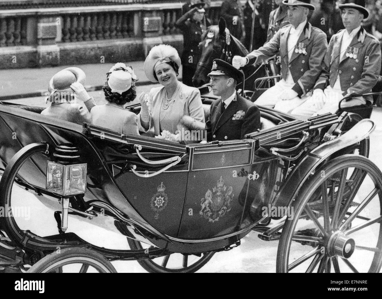 King george vi front Black and White Stock Photos & Images - Alamy