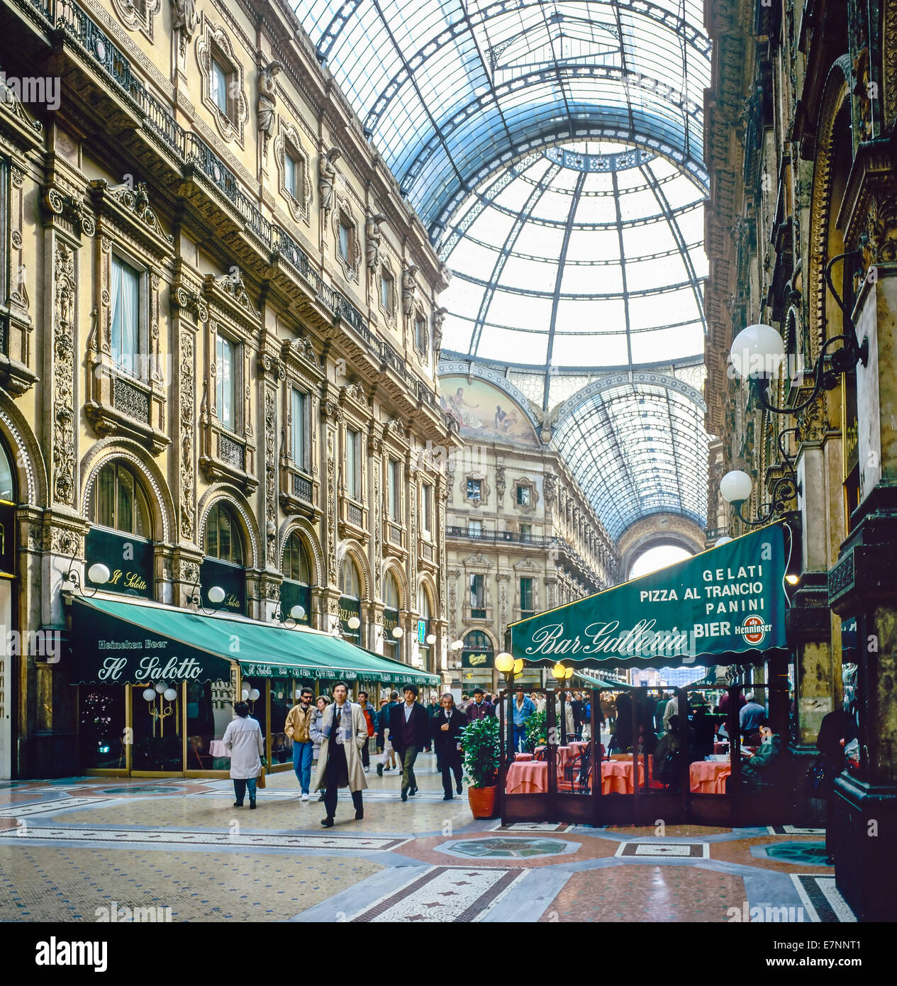 Galleria Vittorio Emanuele II shopping arcade Milan Lombardy Italy ...