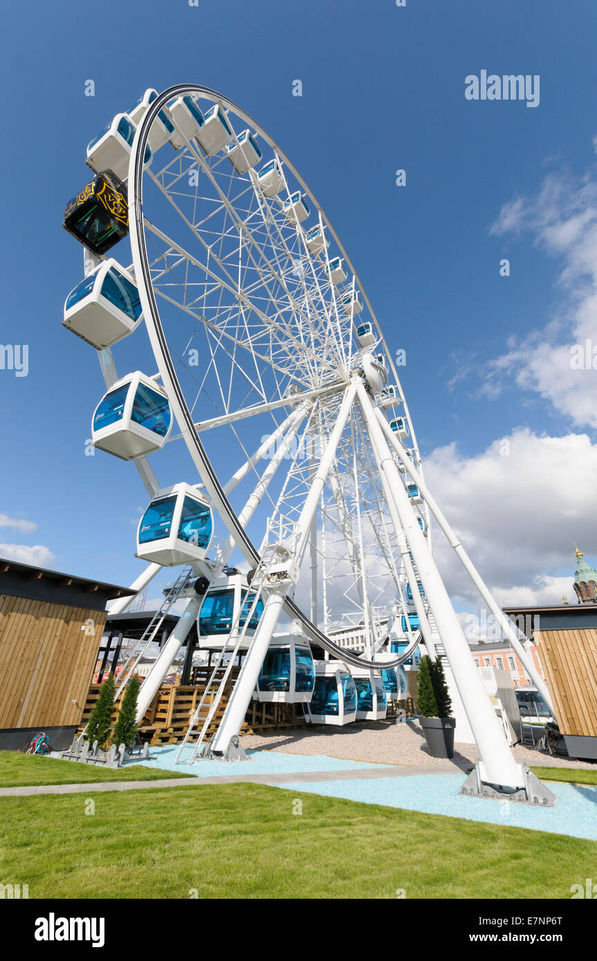 Finland, Helsinki: The Finnair Sky Wheel, Katajanokka pier Stock Photo ...