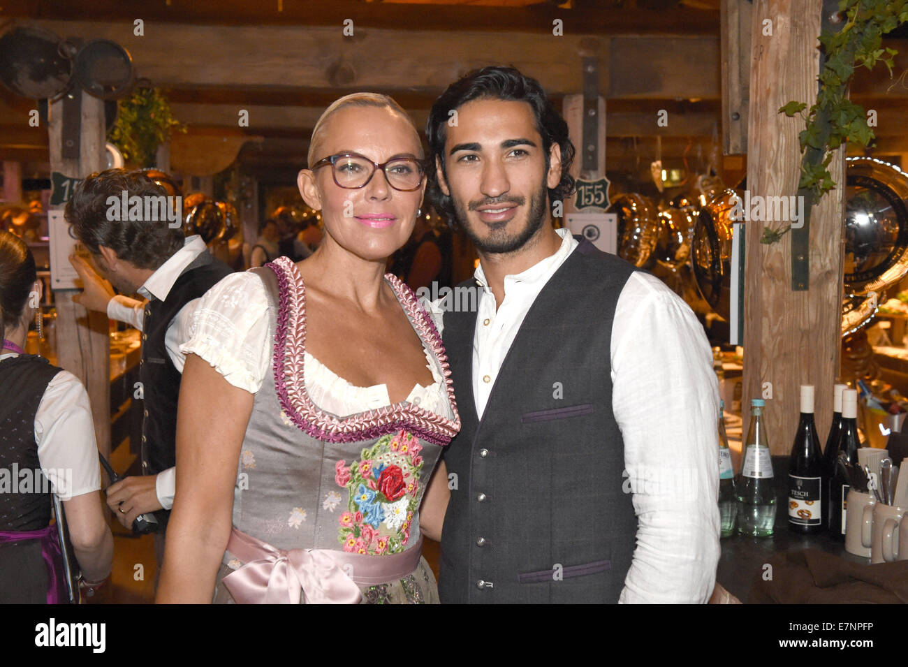 Model Natascha Ochsenknecht and her partner, soccer player Umut Kekilli ...