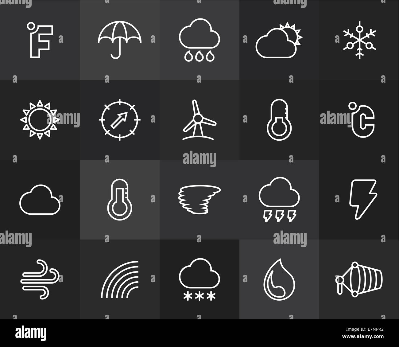 Wind turbine outline icons hi-res stock photography and images - Alamy