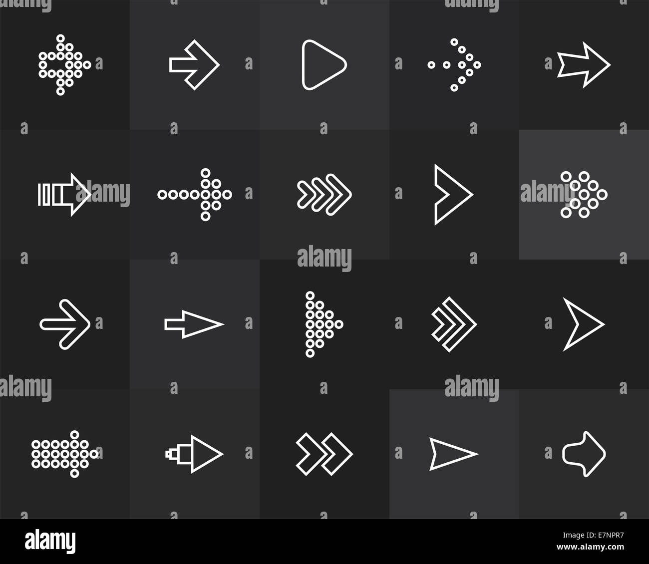 Outline icons thin flat design, modern line stroke style Stock Photo ...