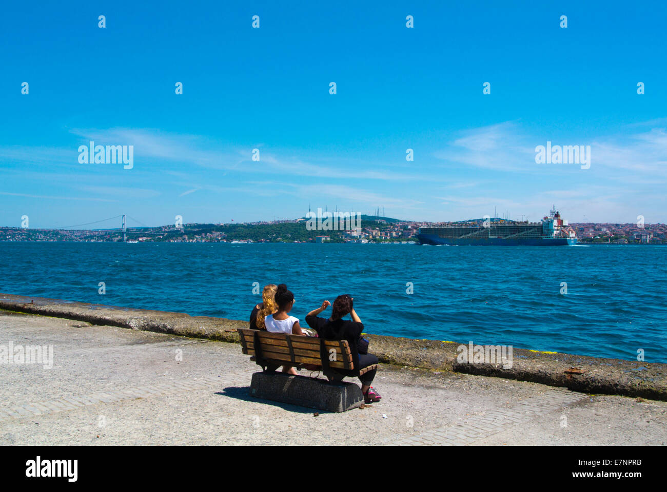 Findikli park, Kabatas district, Istanbul, Turkey, Eurasia Stock Photo ...