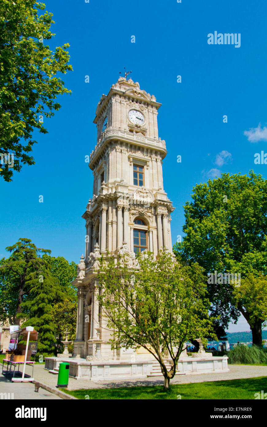 Dolmabahçe clock tower (1895), Istanbul, Turkey, Asia Minor Stock Photo ...