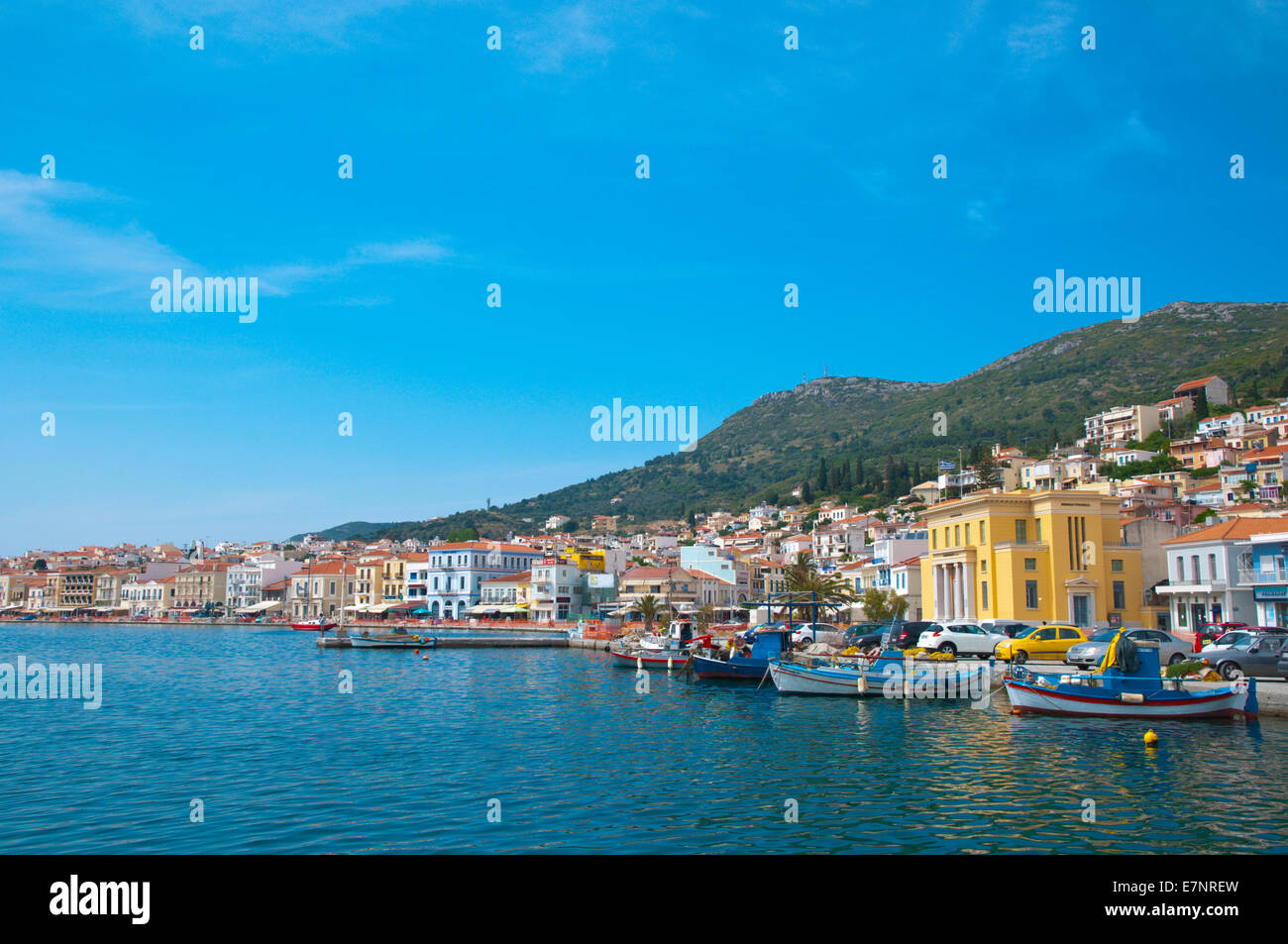 Vathy, also known as Samos Town, Samos island, the Dodecanese islands ...