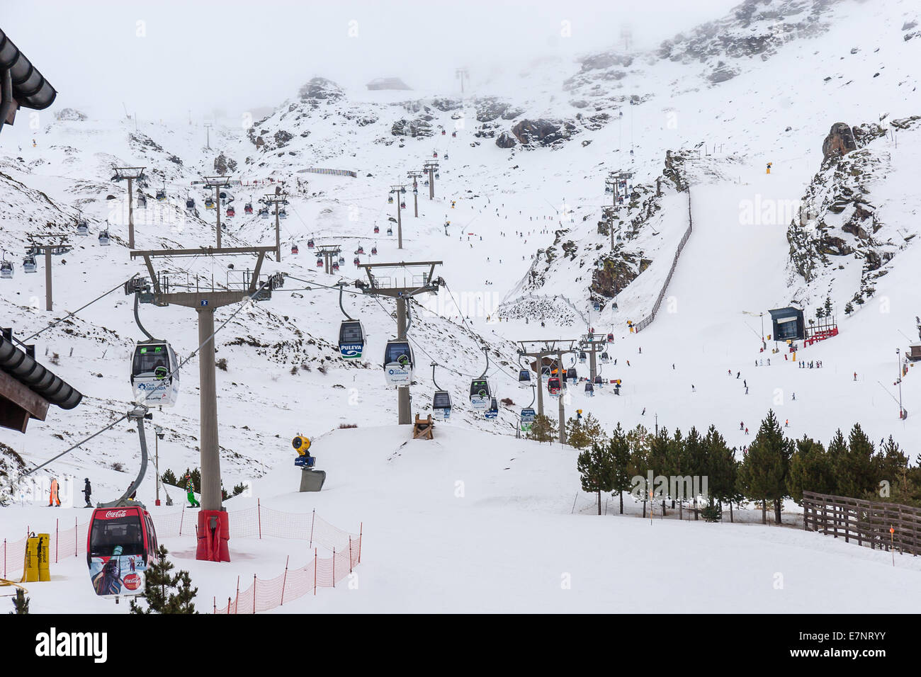 Sierra Nevada Spain Ski resort Stock Photo - Alamy