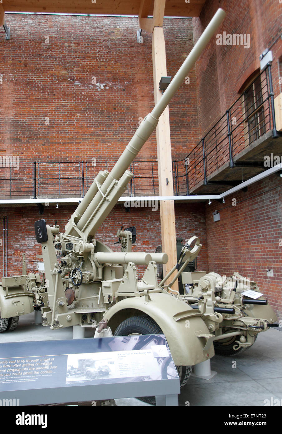 The famous German WWII 88mm flak gun - 8.8cm 37 anti-aircraft gun Fort Nelson Stock Photo - Alamy