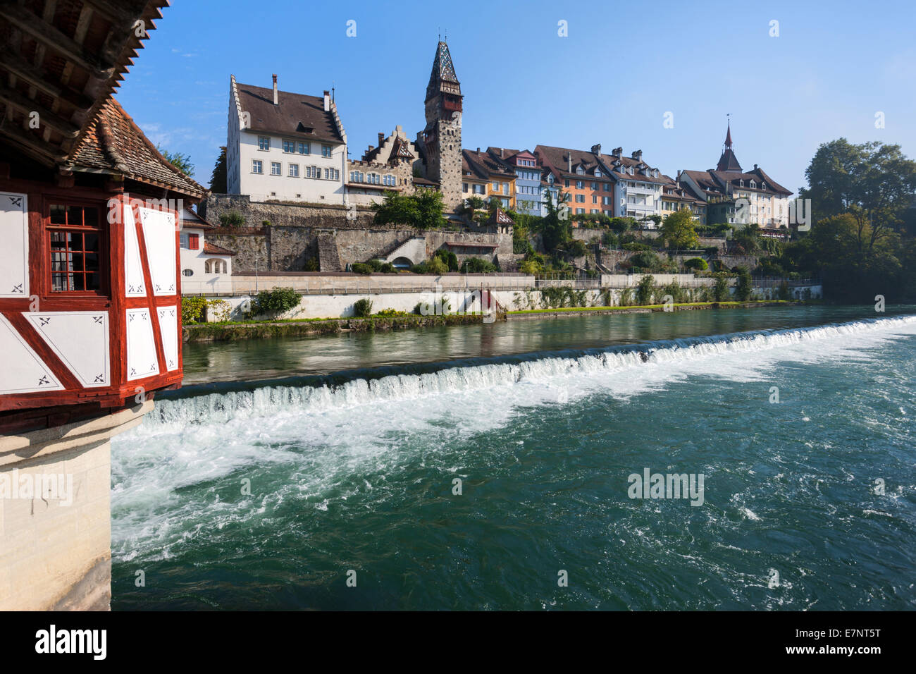 Bremgarten, Switzerland, Europe, canton, Aargau, provincial town, river ...