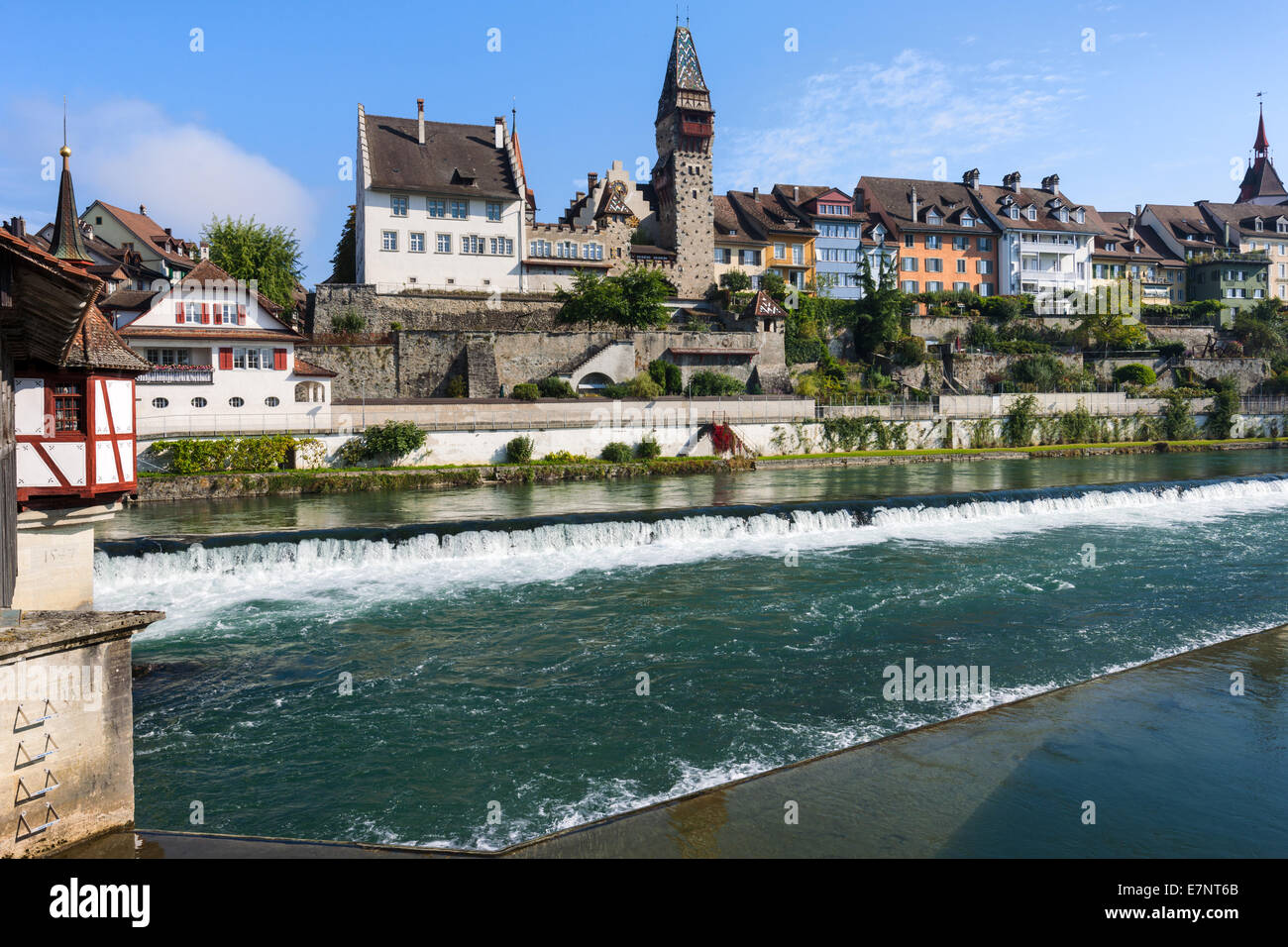 Bremgarten, Switzerland, Europe, canton, Aargau, provincial town, river ...