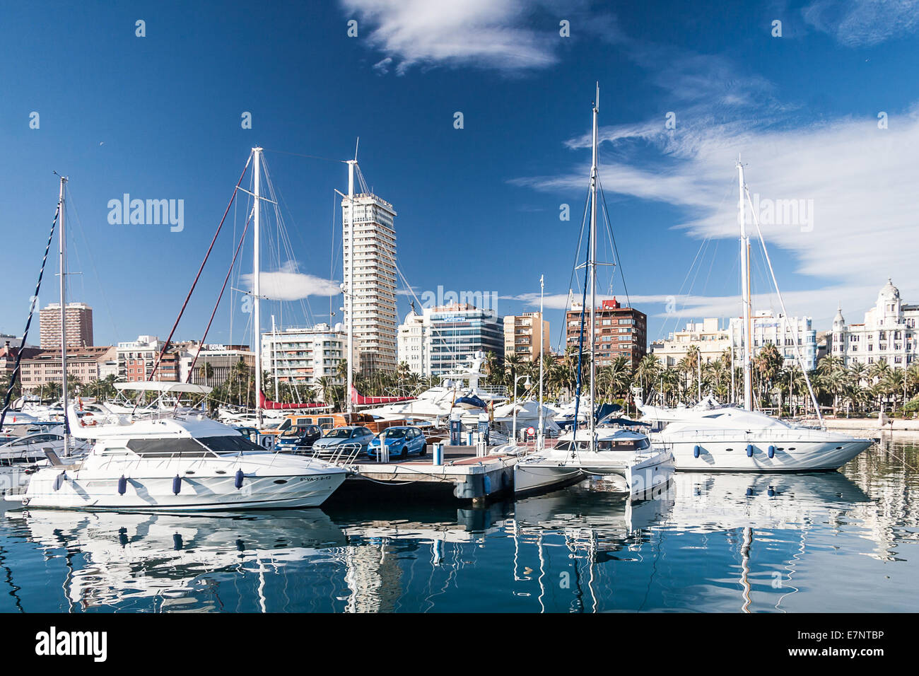 Harbour of Alicante, Spain Stock Photo - Alamy