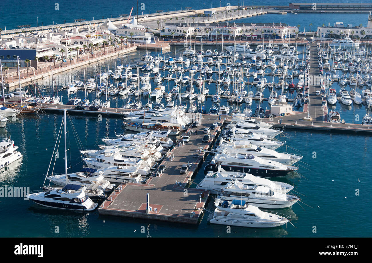 Harbour of Alicante, Spain Stock Photo - Alamy