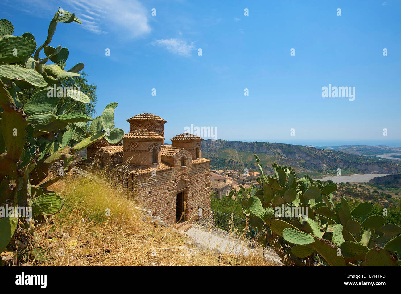 Italy, Europe, Calabria, outside, day, nobody, Stilo, church ...