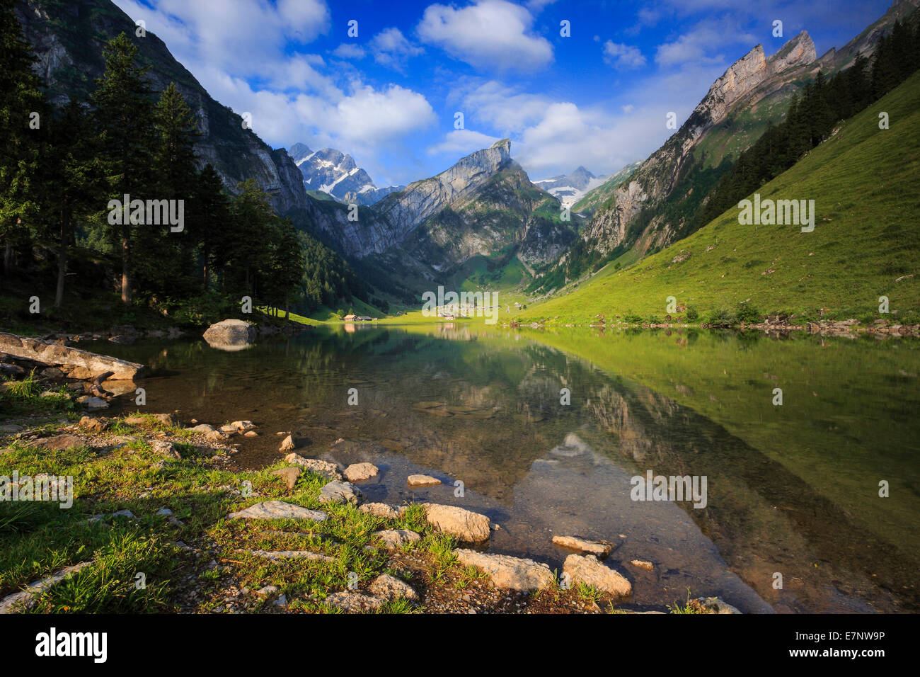 Alps, Alpstein, Alpstein area, Appenzell, Appenzell Innerrhoden, view ...