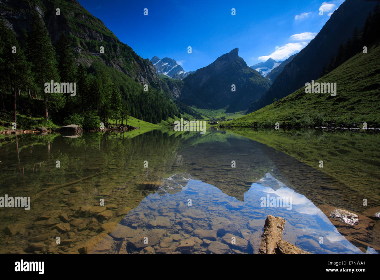 Alps, Alpstein, Alpstein area, Appenzell, Appenzell Innerrhoden, view ...