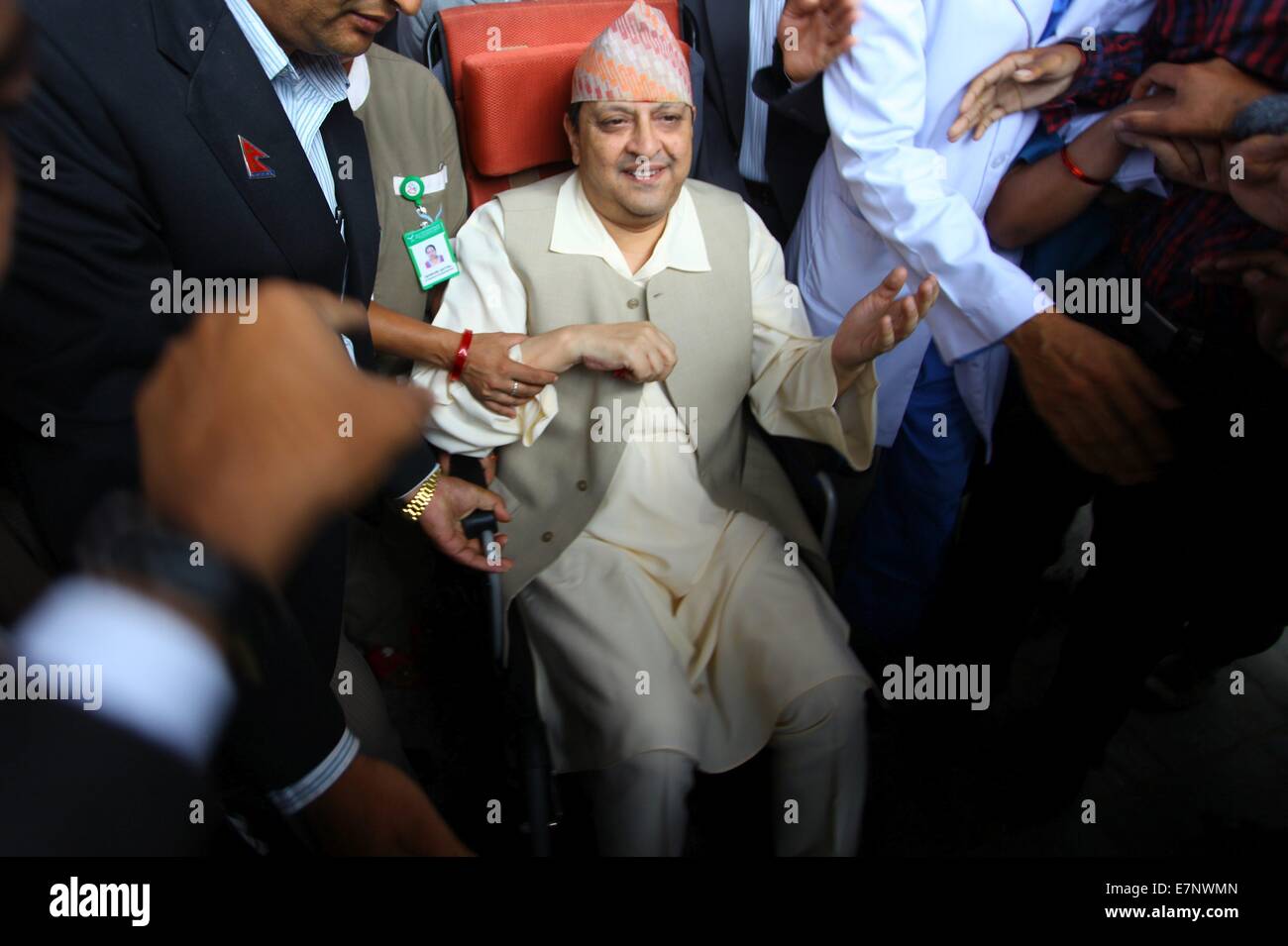 Kathmandu, Nepal. 22nd Sep, 2014. Nepal's former Monarch Gyanendra Shah ...