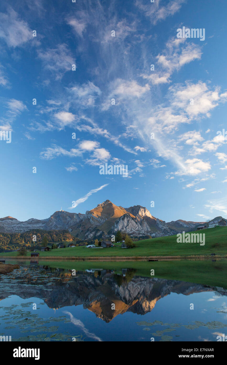 Alpstein, Schwendisee, lake, Wildhaus SG, mountain, mountains, mountain ...