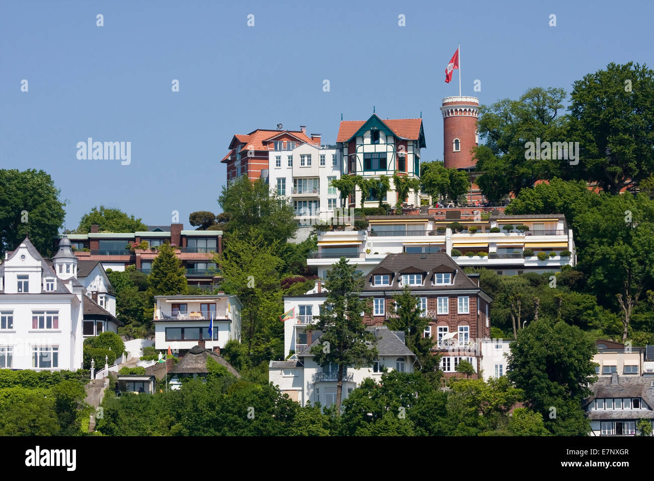 Architecture, outside, building, buildings, Blankenese, look, FRG ...