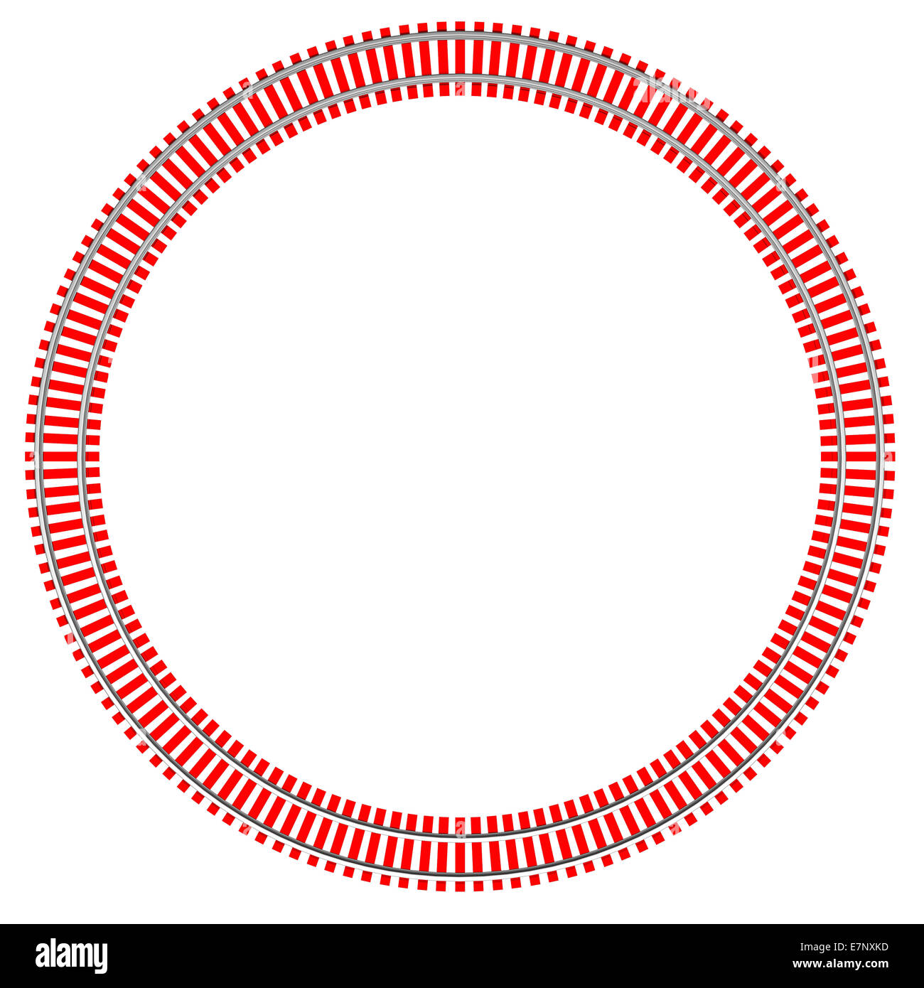 Rail line with path Cut Out Stock Images & Pictures - Alamy