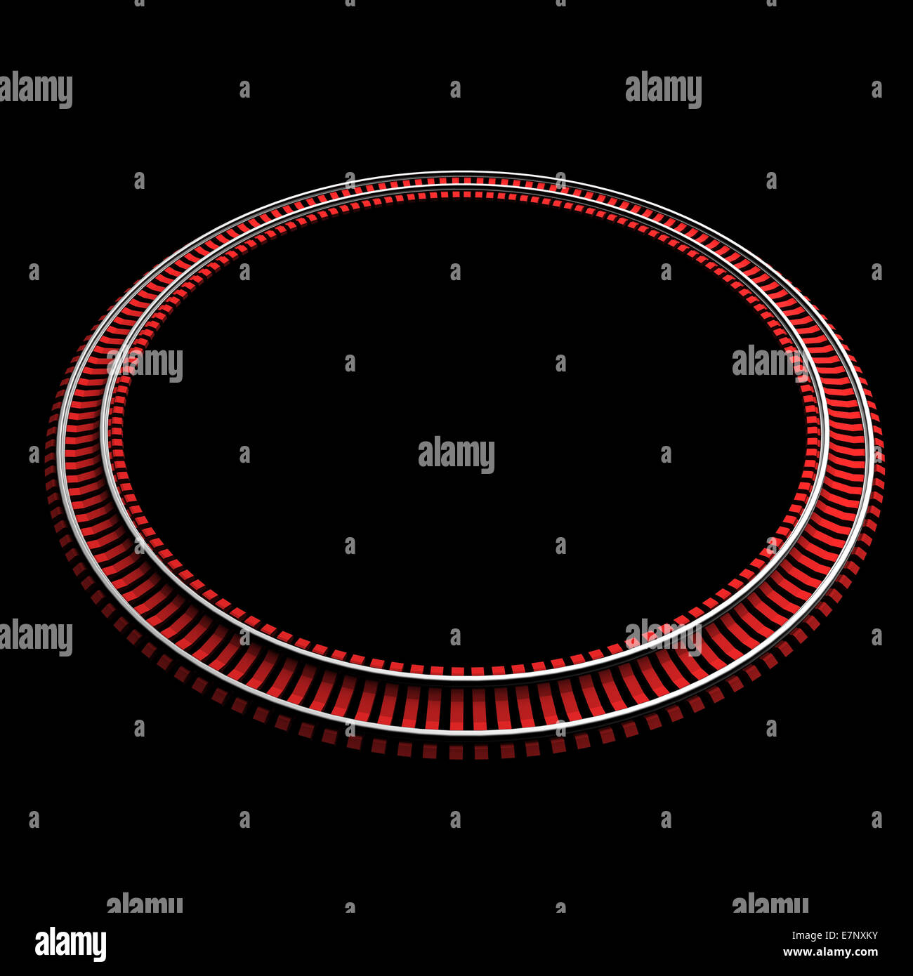 Curved railroad track illustration hi-res stock photography and images ...