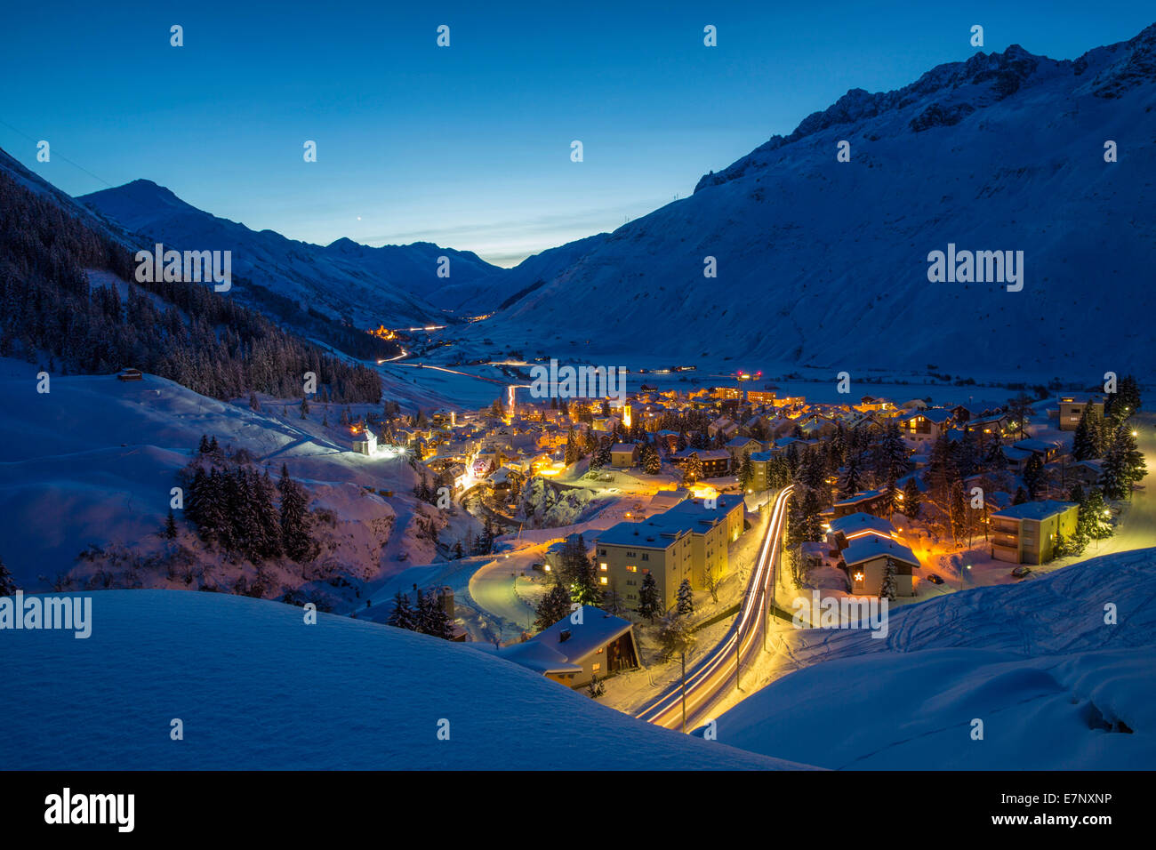 Urserental, Andermatt, Urserental, village, canton, UR, Uri, central ...