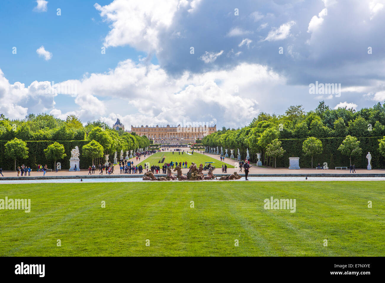 City, France, Palace, Versailles, world heritage, gardens, grass, green ...