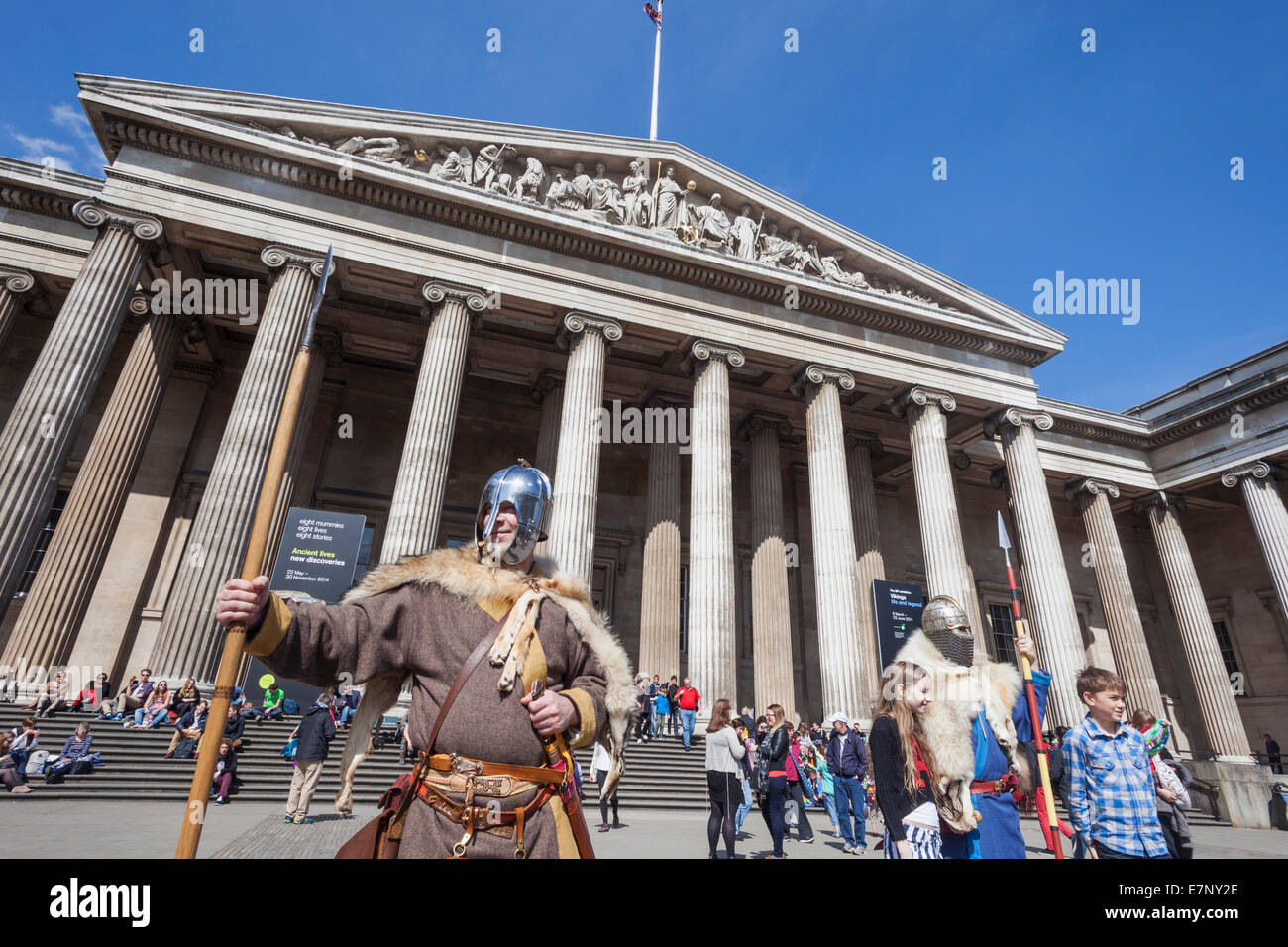 England, Europe, London, British Museum, Tourists Posing with ...